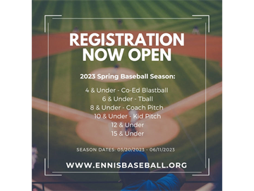 Ennis Baseball Association > Home